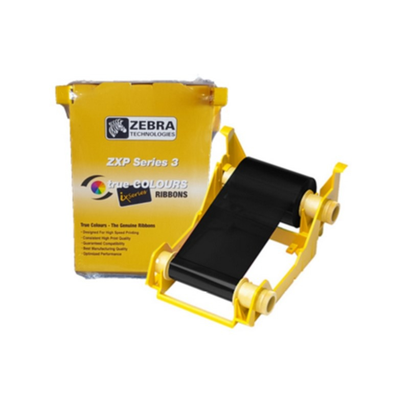 800033-301 - Ruban Zebra ZXP3 monochrome Noir, 2000 faces