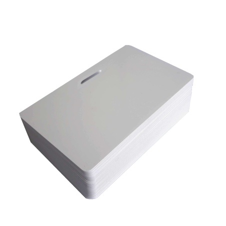 Cartes PVC format 86x54 mm, ép. 0,76mm, oblongue horizontal