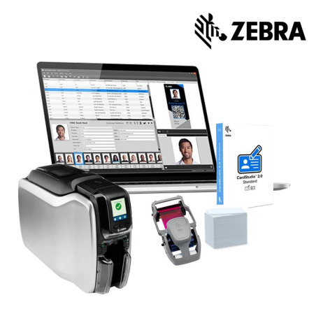 Bundle (pack) imprimante Zebra ZC300 Simplex USB/Ethernet
