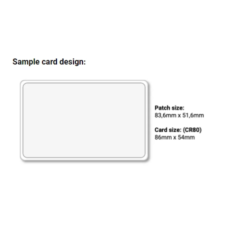 Film Lamination XID8-Series, 1.0mil Clear Patch, 550 faces