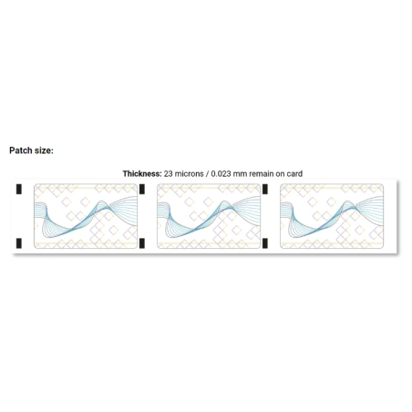 Film Lamination pour imprimante XID8-Series, 0.6 mil Holographic Patch ...