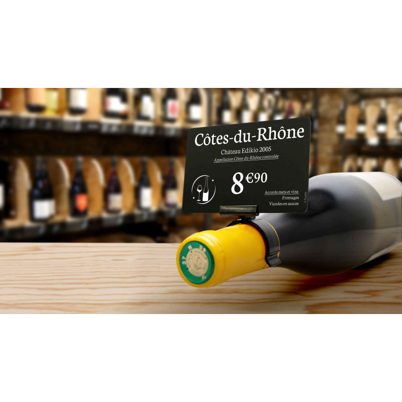 AC000020 - Support Etiquette de Prix - BOUTEILLES