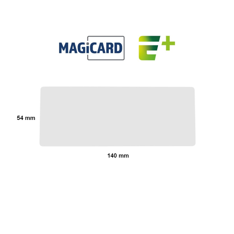M9007-440 Pack de 100 cartes 140mm x 54mm long format pour Magicard E+