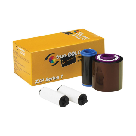 Ruban Zebra ZXP7 1/2 YMCKO demi-panel, 1250 faces