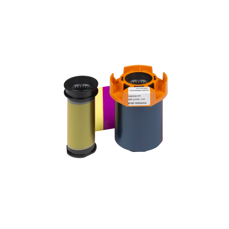 Evolis ruban couleur YMCK-KI RT + panel inhibiteur Agilia, 400 cartes